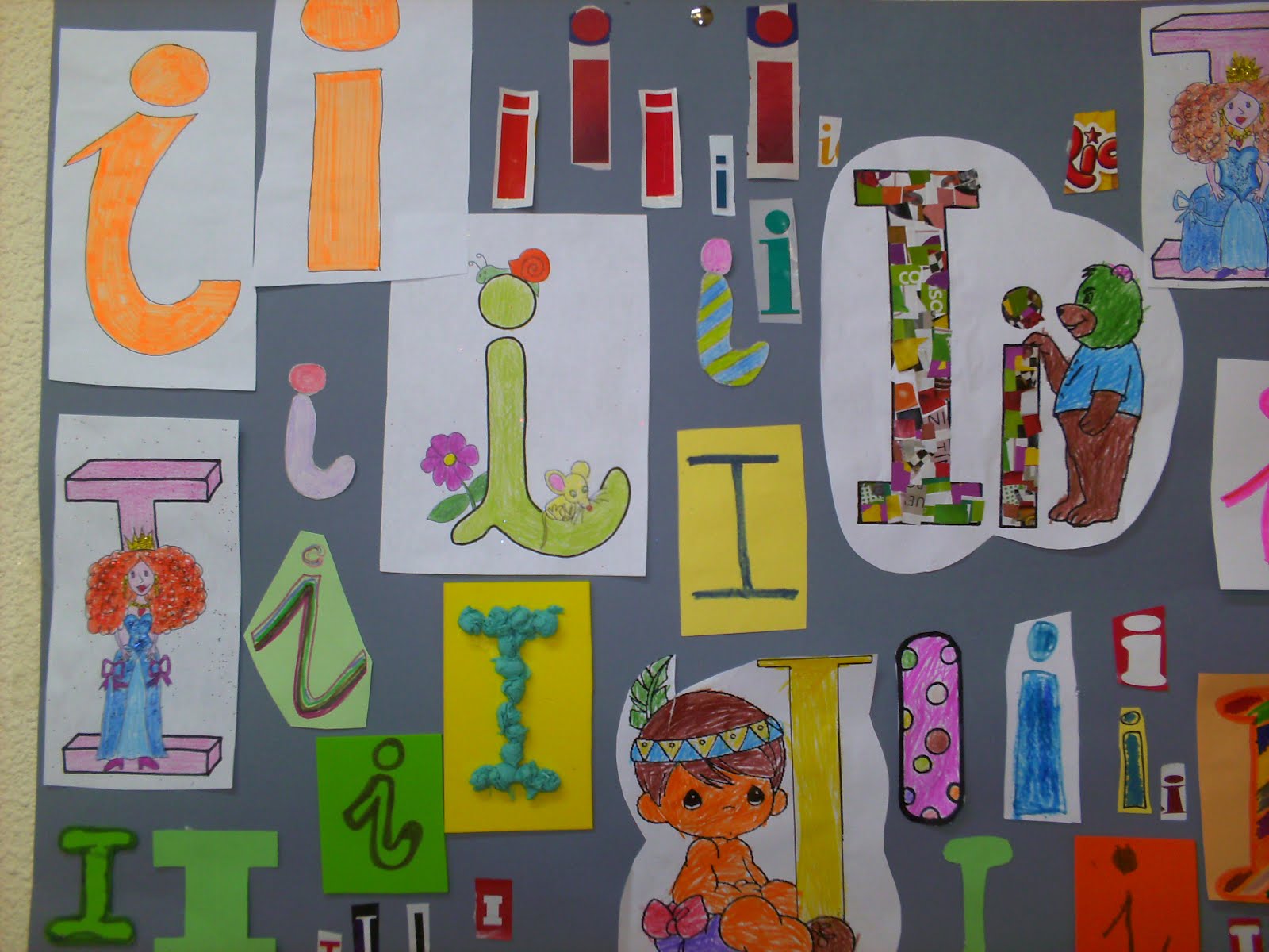 Los enanitos de mi cole: MURAL DE LA LETRA I