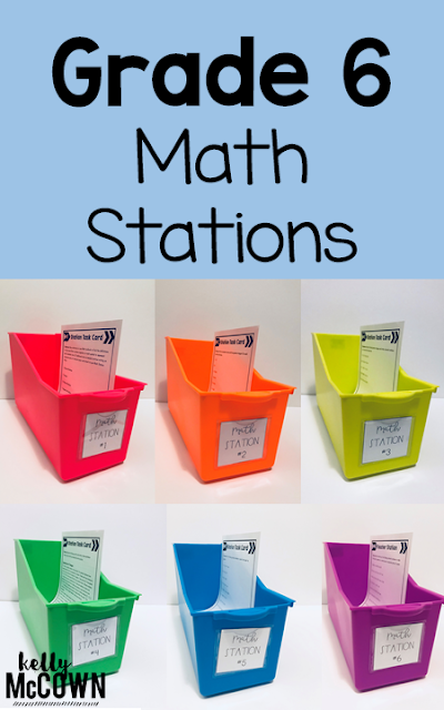 Kelly McCown: 6th Grade Middle School Math Stations