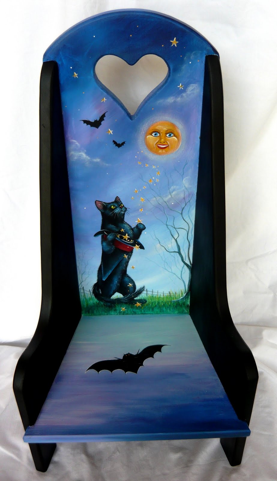 MAGIC BRUSH STUDIO: Black Cat "Hocus Pocus" HP Vintage Child's /Doll ...