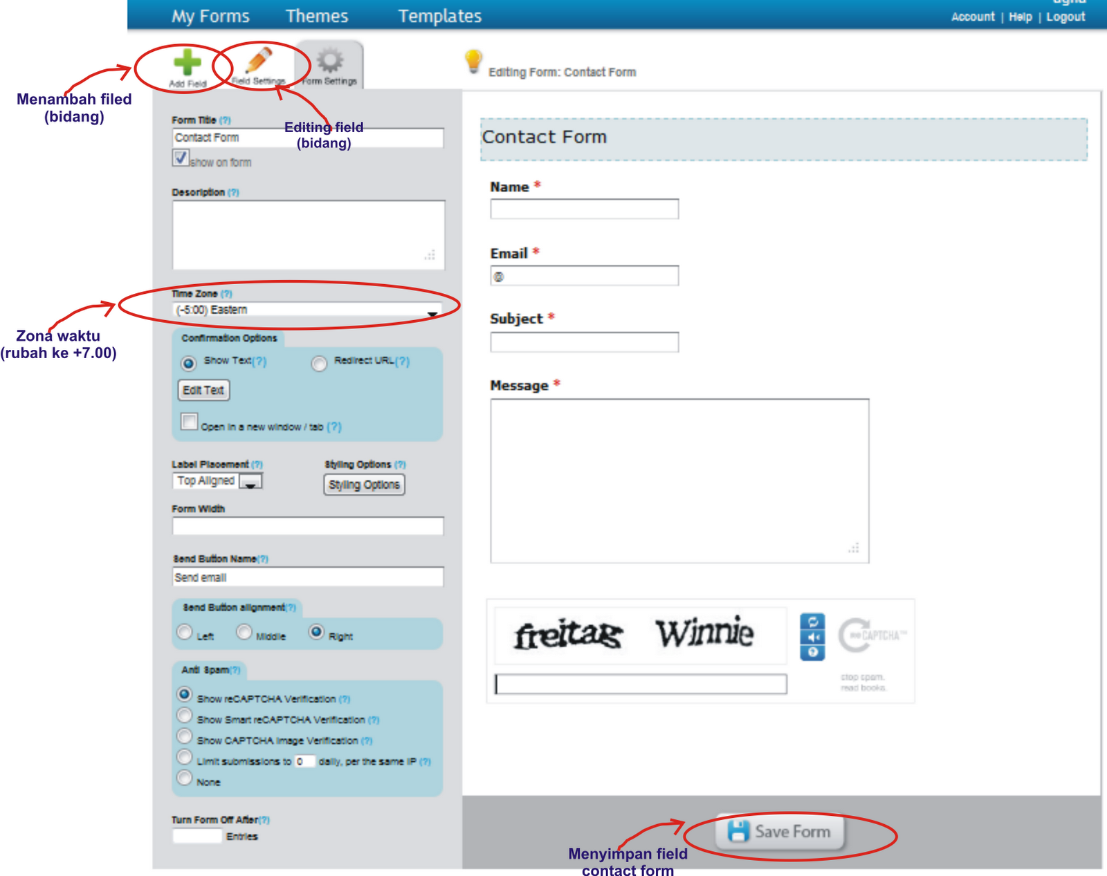 Membuat Form Hubungi Kami dengan EmailMeForm ~ Refleksiku untuk Pencerahan