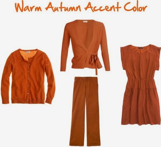 Stagione cromatica Autunno Warm abbigliamento colori