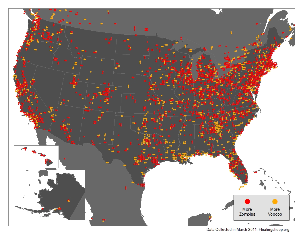 Voodoo Religion Map