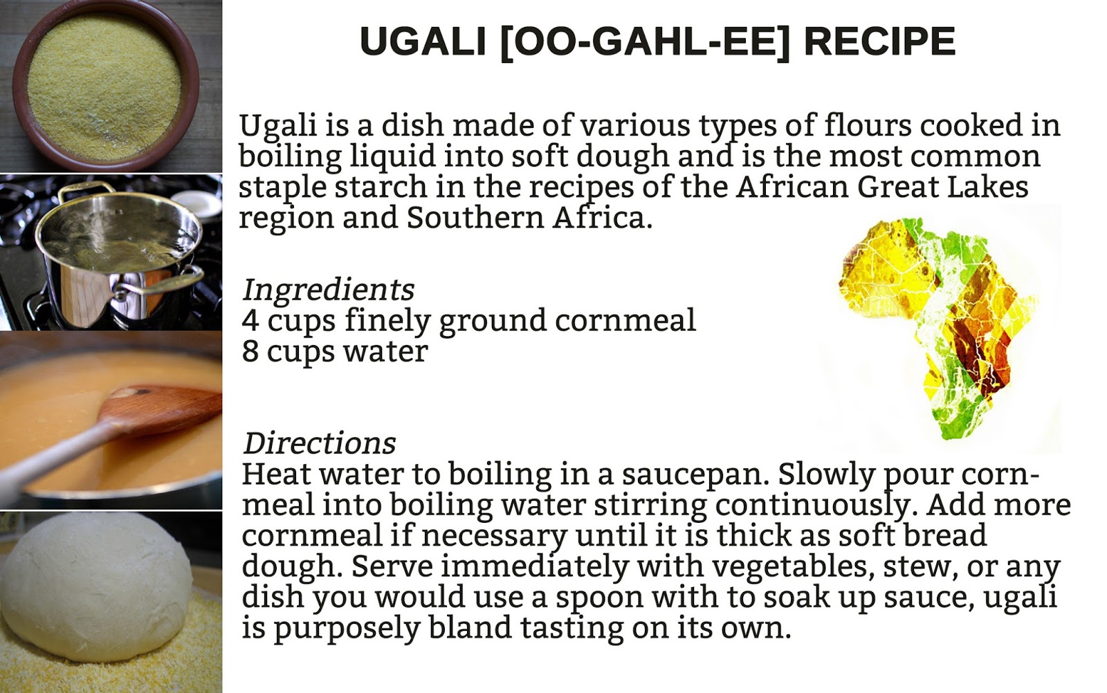 What is the difference between ugali and fufu