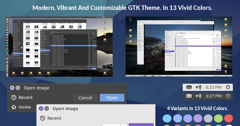 RAVEfinity: Vivacious Colors GTK Theme