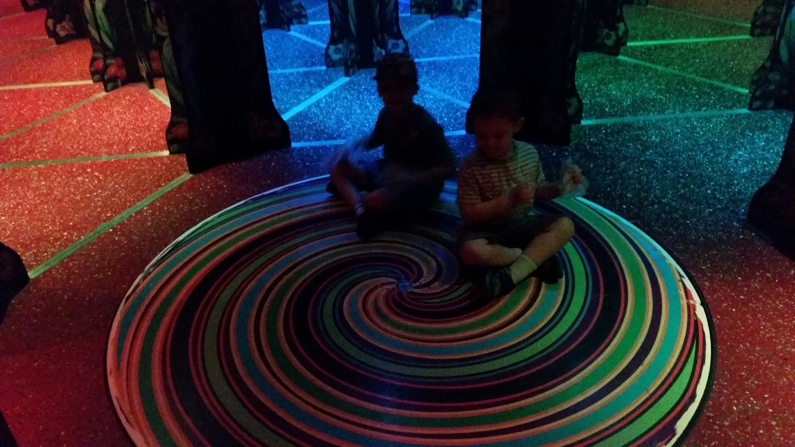 A Beagle and A Baby: Mirror maze and roses