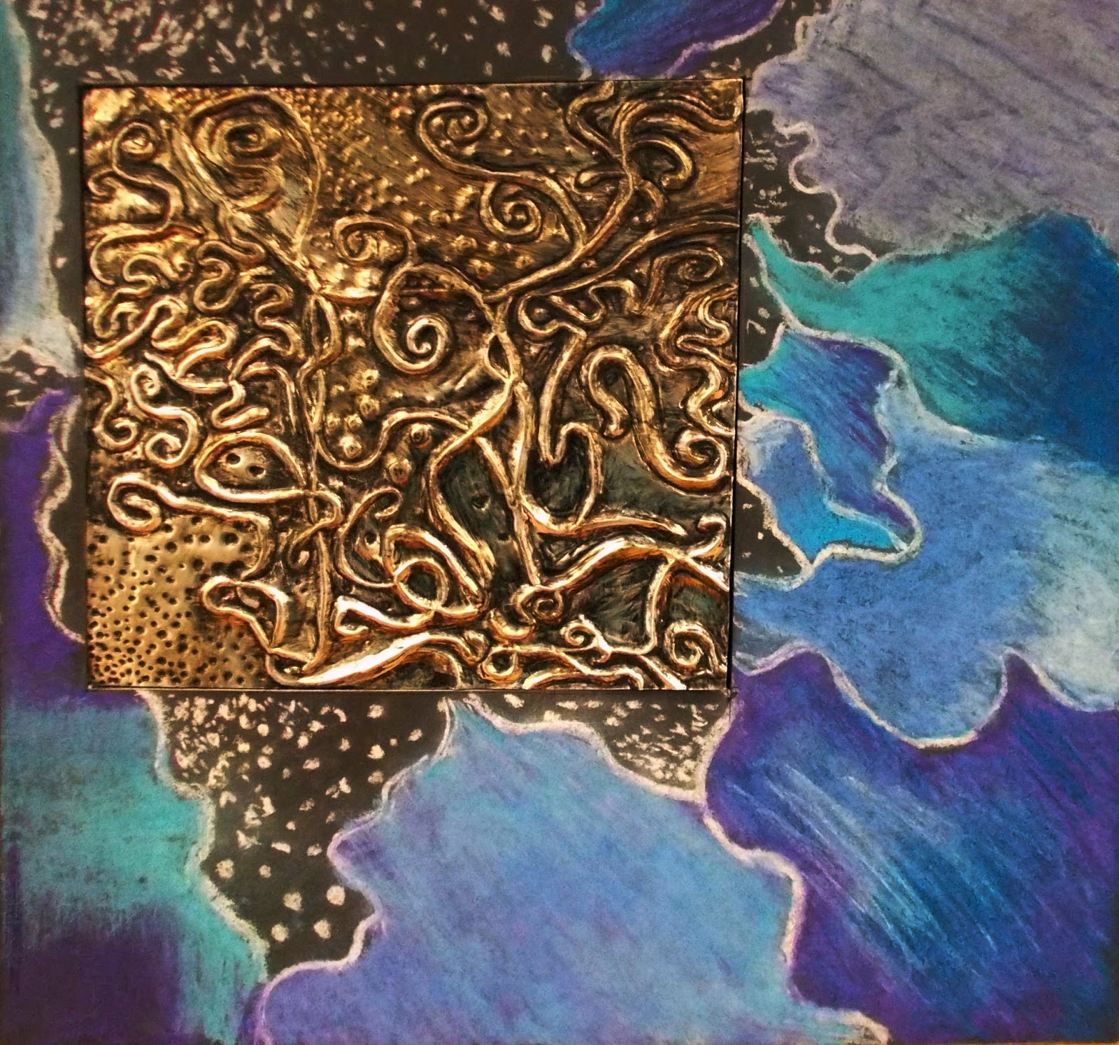 Project ART-A-DAY: Lesson: Repousse Element Square
