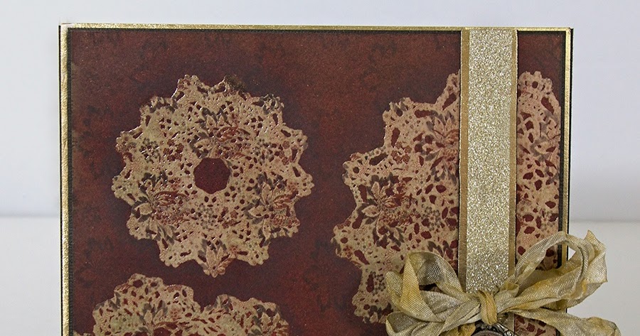 A Stamped Doily Card - In My Own Imagination