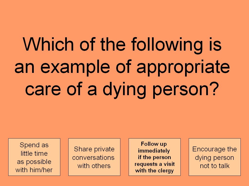 Student Survive 2 Thrive: Free Practice Test: Death and Dying