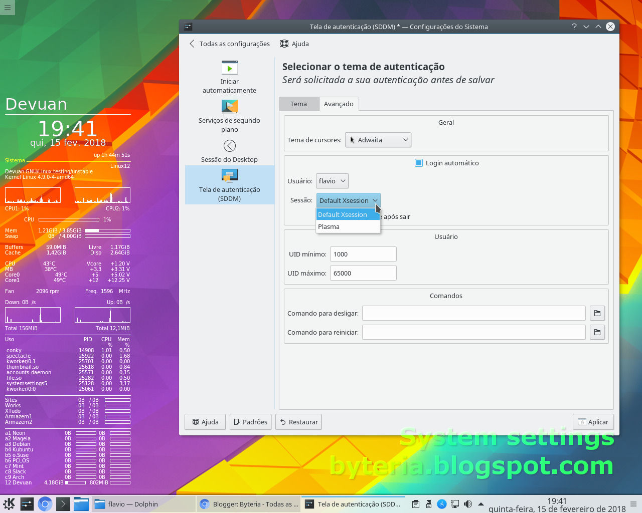 Byteria: Devuan 2.0 “ascii” Beta KDE