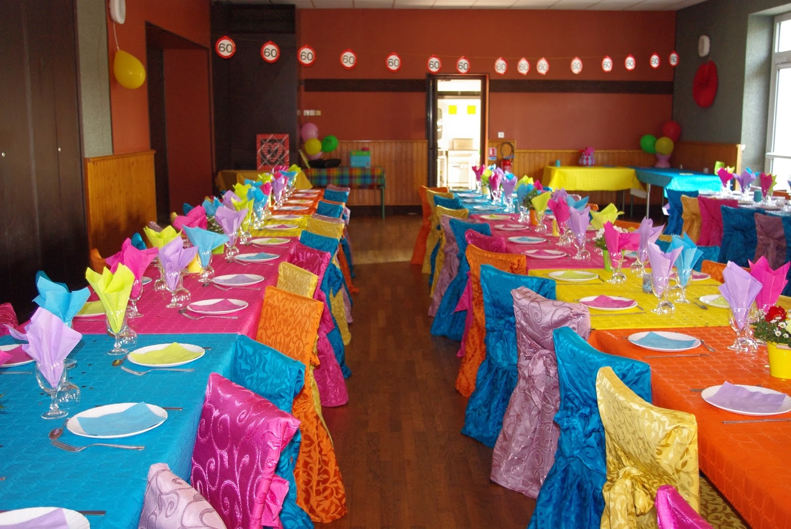 Décorélie: Décoration salle pour un Anniversaire 60 ans