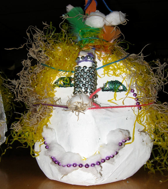 Bright and Shiny Art: African art: Paper Mache Milk Jug Masks