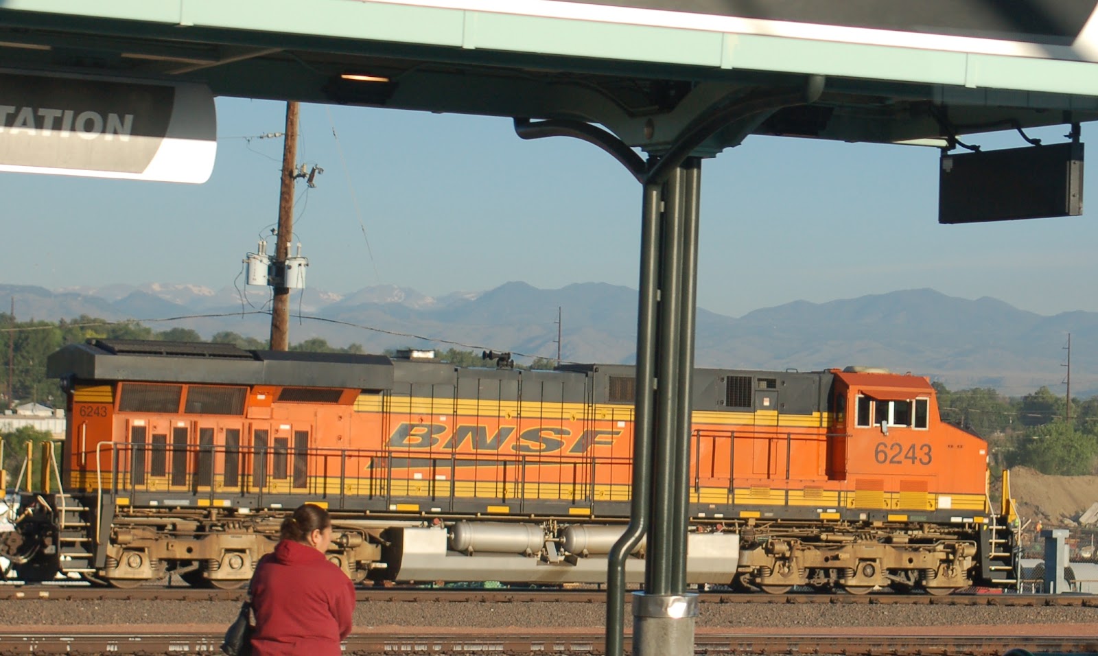 Wargames and Railroads: BNSF trains on the mainline through Denver