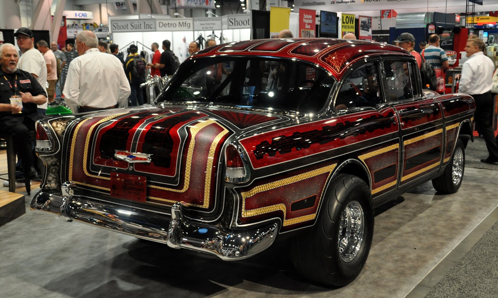 Just A Car Guy: a hell of a paint job on this gasser in the North Hall ...