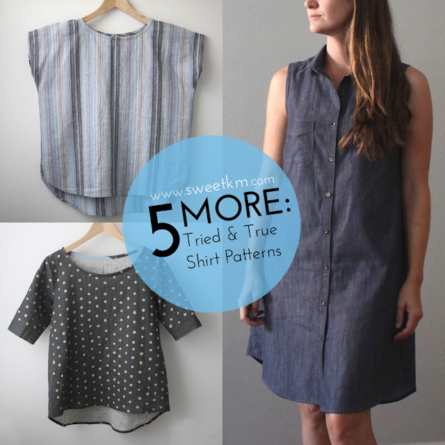 Wholecloth: 5 More: Tried and True Shirt Patterns