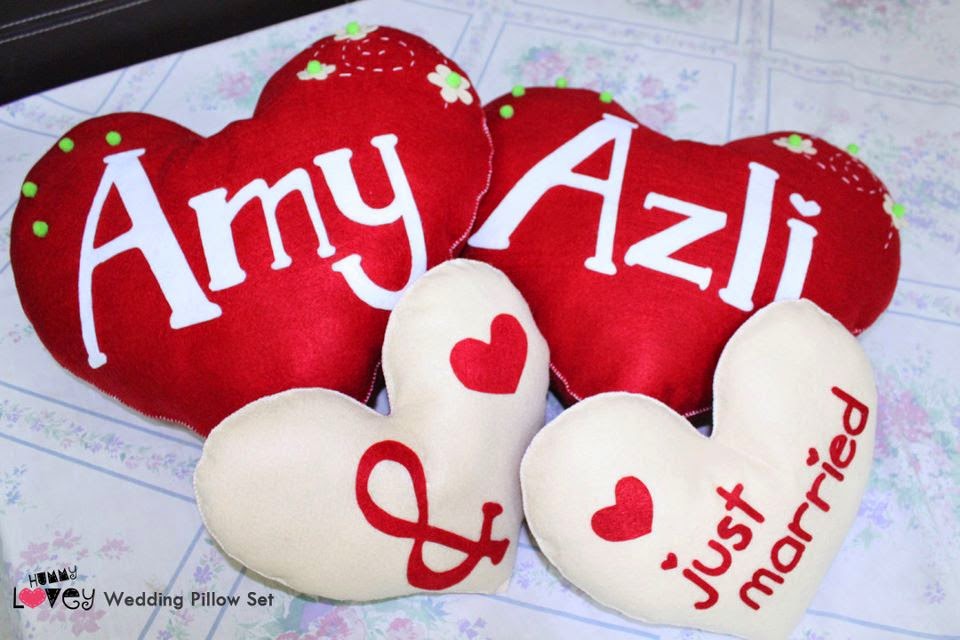 Blog Craft Hummy Lovey: 5 Design Bantal Kahwin Handmade Yang Murah dan ...