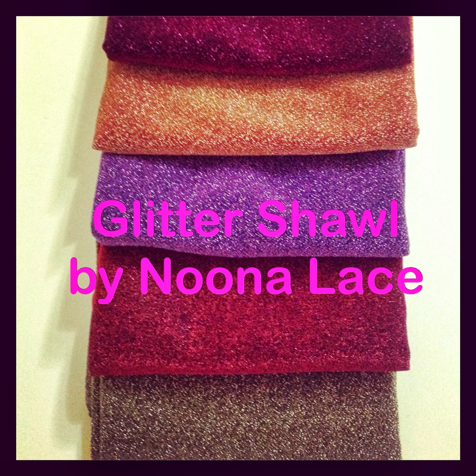Noona Lace: Glitter Shawl by Noona Lace