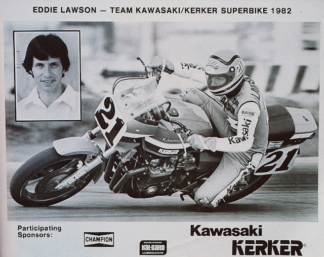 Racing Cafè: Vintage Brochures: Team Kawasaki/Kerker Superbike AMA 1982