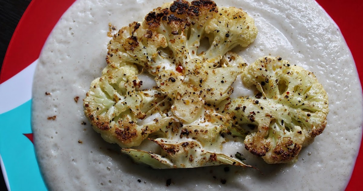 Cauliflower Steaks with White Chia Seed Cauliflower Purée #giveaway ...