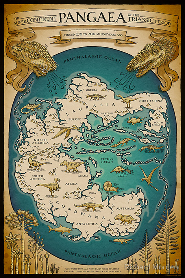 Seduced by the New...: Pangea Map