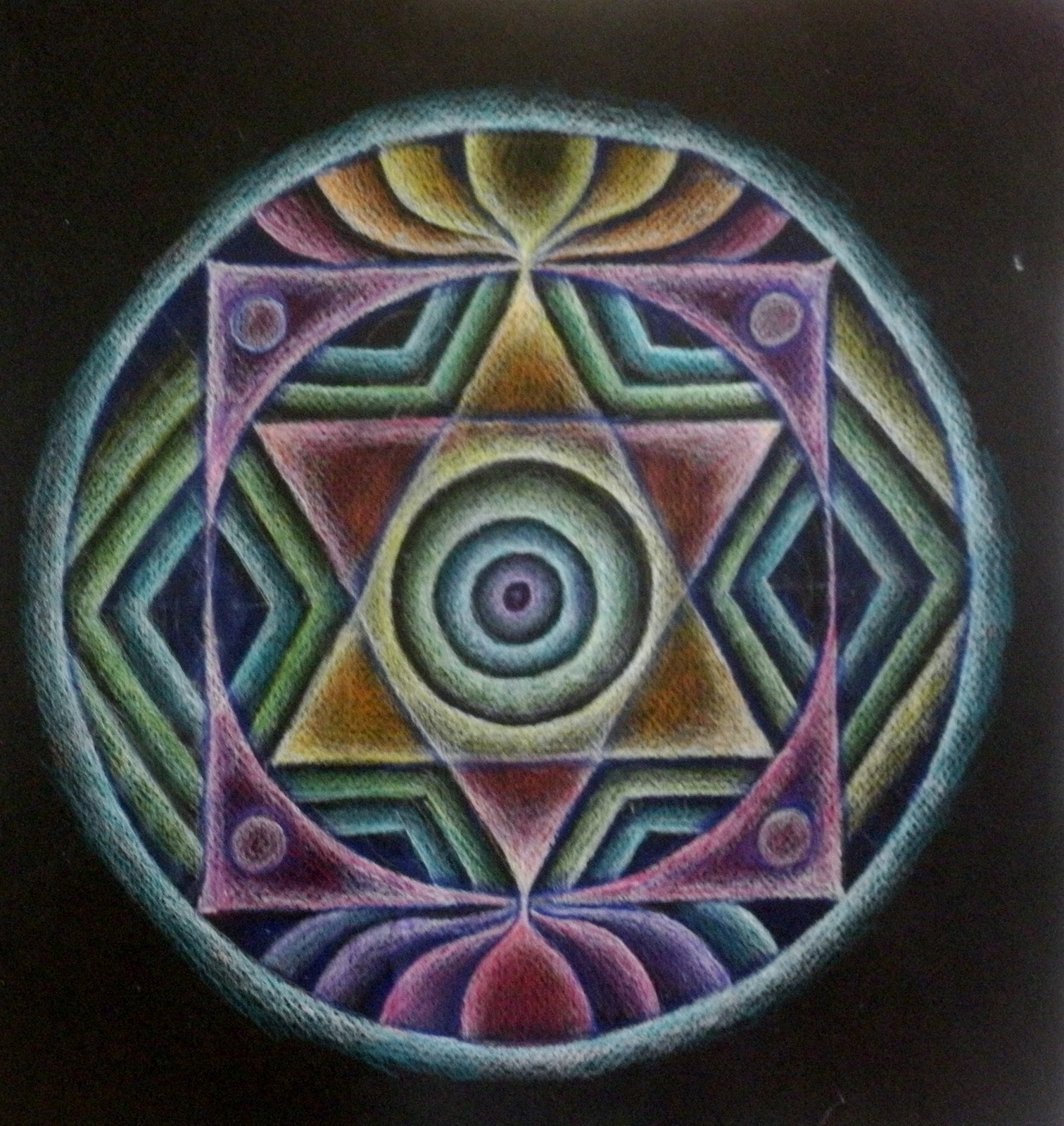 ART FULL MUSINGS: Two More Mandala's completed...from Spring Workshop