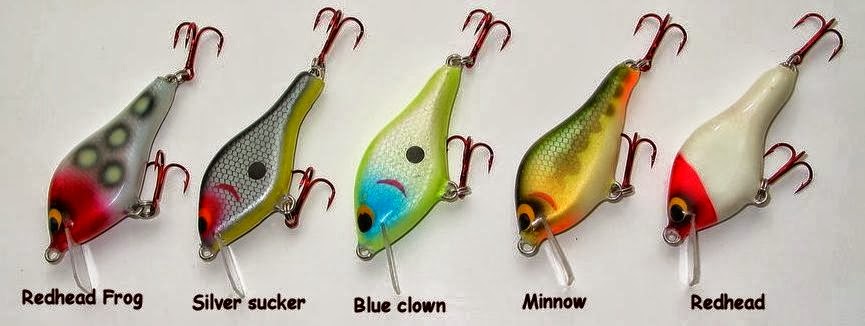 MH custom lures: Lure colour charts