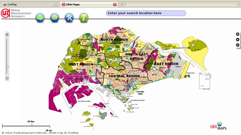 OneMap.sg: Services Icon - URA Maps