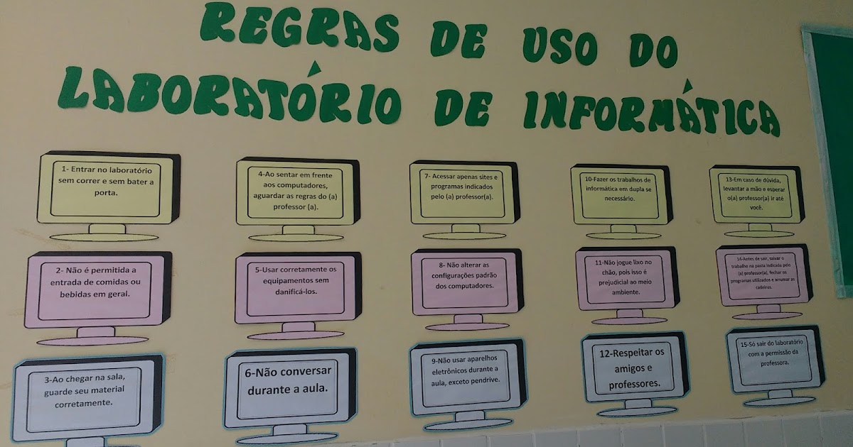 Informática Educativa: Clicando e aprendendo: REGRAS DE USO DO ...