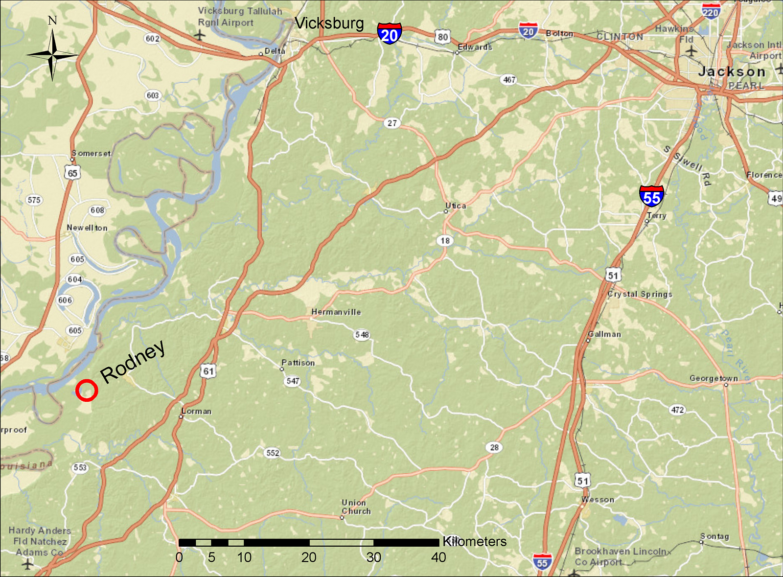 Urban Decay: Return to Rodney - Semi-Deserted Mississippi River Town