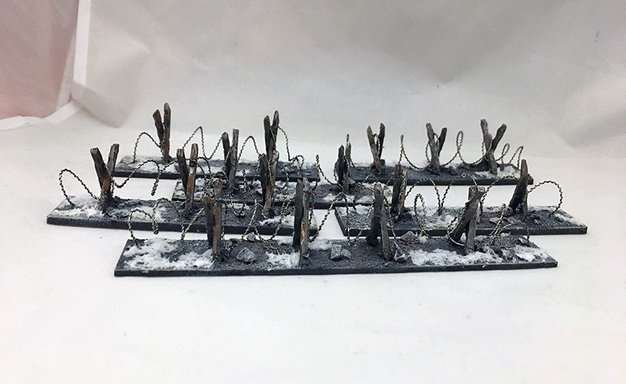 Sword of templar: Terrain showcase - winter barbwire