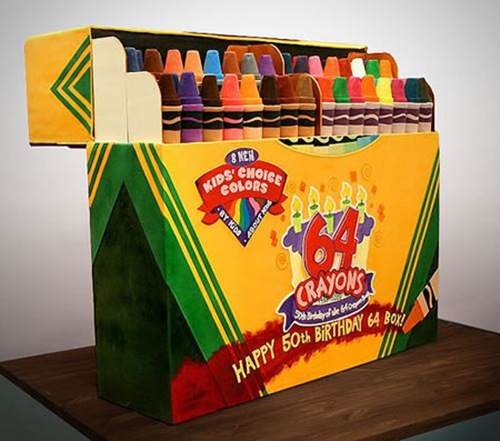 Birthday and Party Cakes: Box of Crayons Birthday Cake