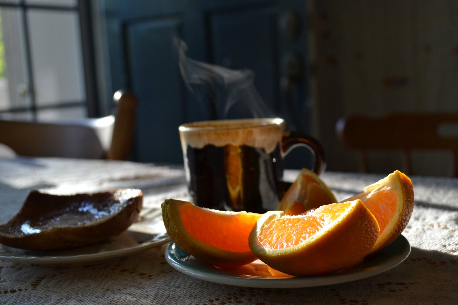 This Big Beautiful Day: Morning Coffee and Oranges