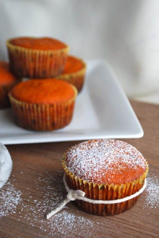 Pumpkin Orange Mini Cakes with Sugar on Top - Always Order Dessert