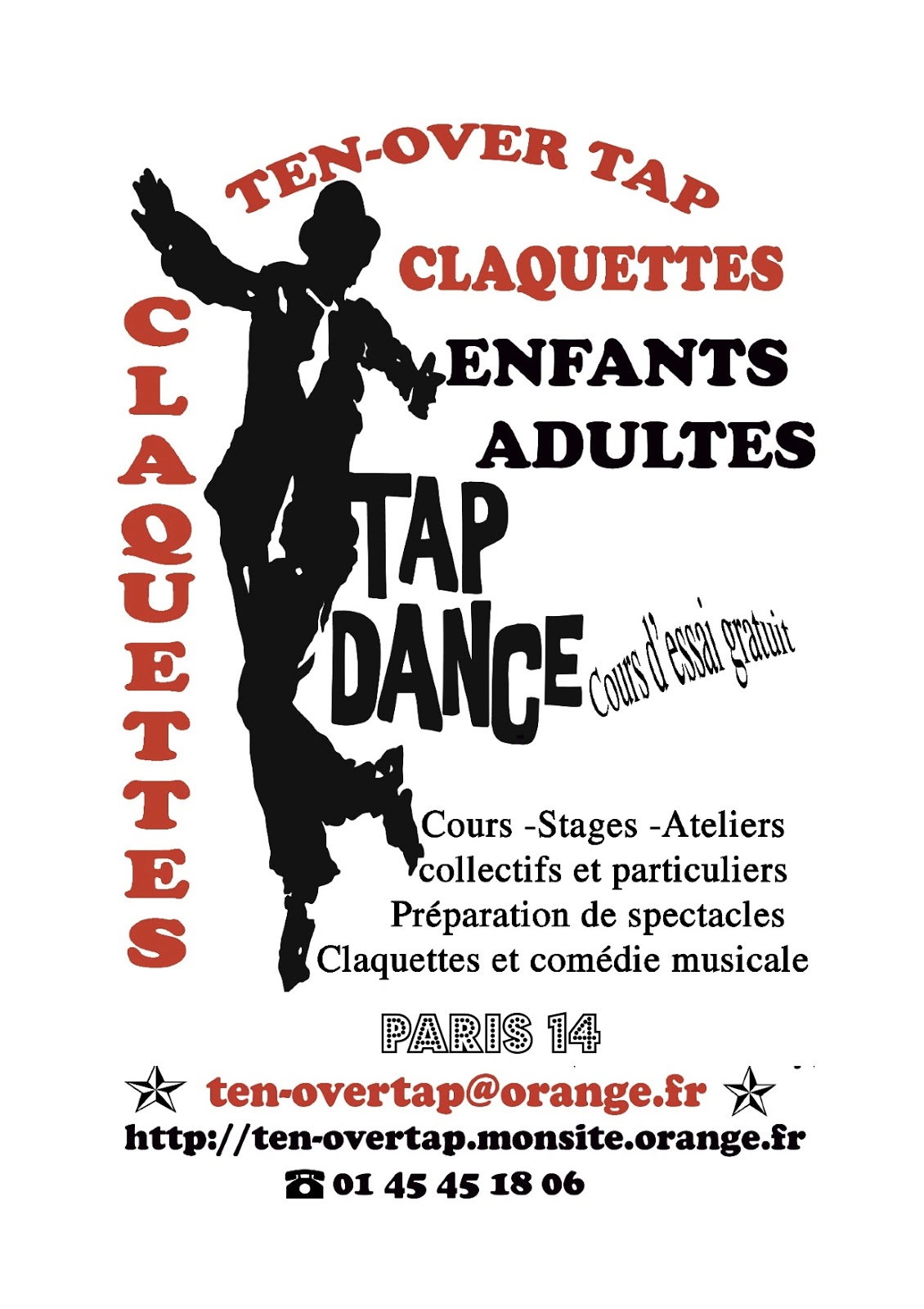 Ten-over Tap Claquettes et comédie musicale de 7 à 77 ans...: Rentrée ...