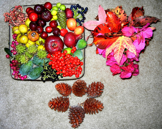 A photo, A thought............: Creativity: Autumn platter ...