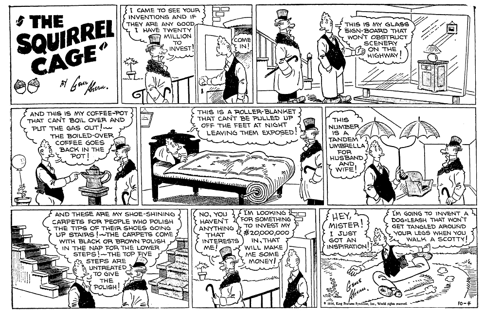 Screwball Comics: Gene Ahern's First Squirrel Cages and the Birth of ...