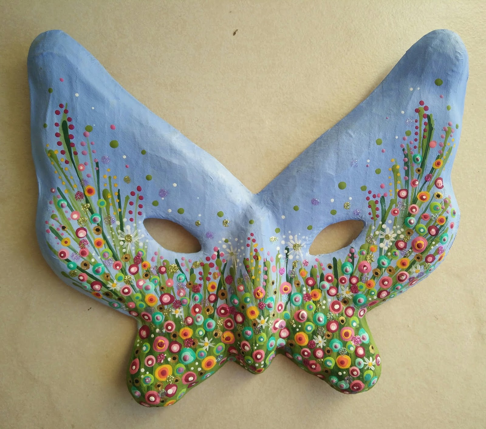Made-By-Me....Julie Ryder: Paper Mache Butterfly Masks...