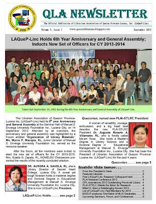 PLAI - Southern Tagalog Region Librarians Council: September 2013