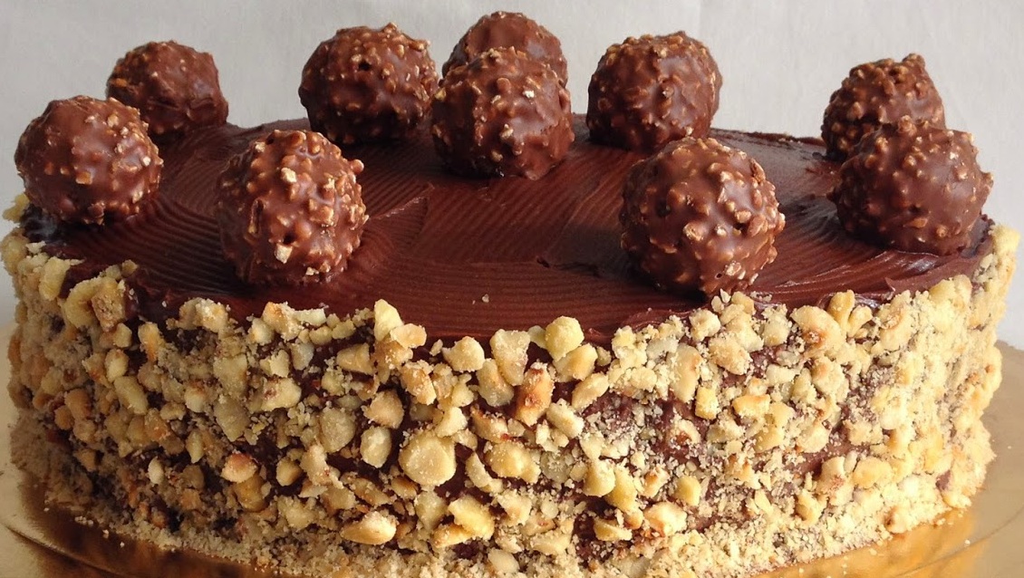 Ferrero Rocher Cake ~ Recipes by Nana