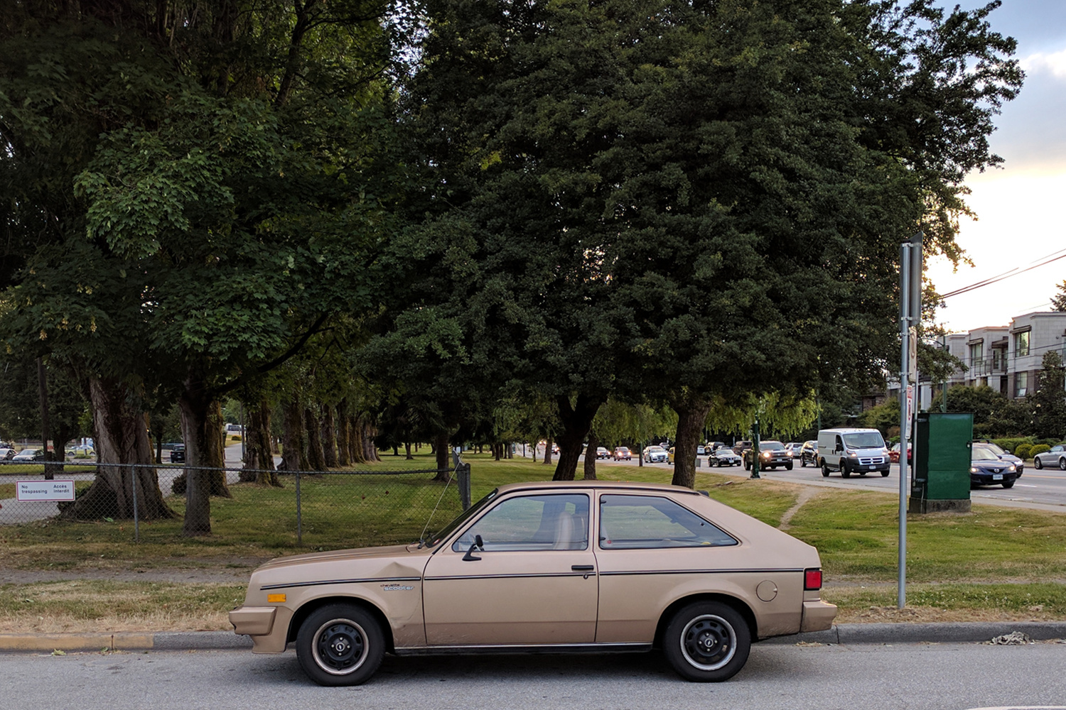 Old Parked Cars Vancouver: 1982 Chevrolet Chevette Scooter