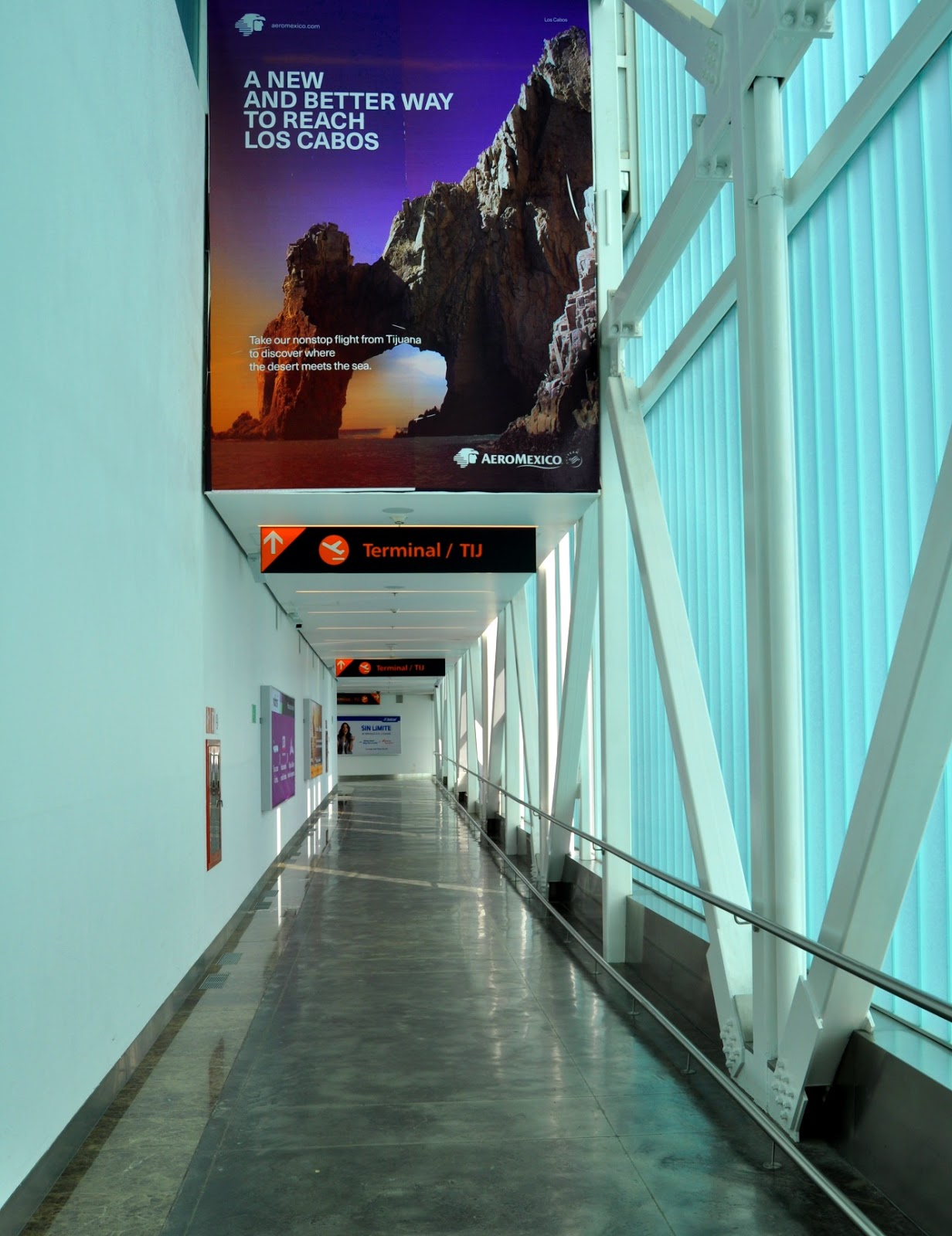 The Cross Border Xpress (CBX) skybridge to the Tijuana Airport