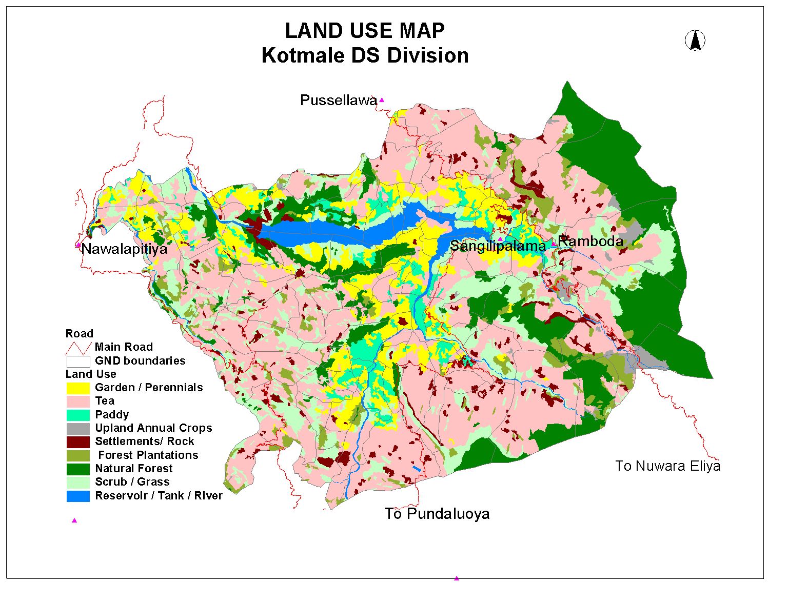 Chanaka: Kothmale Divisional Secretariat Map