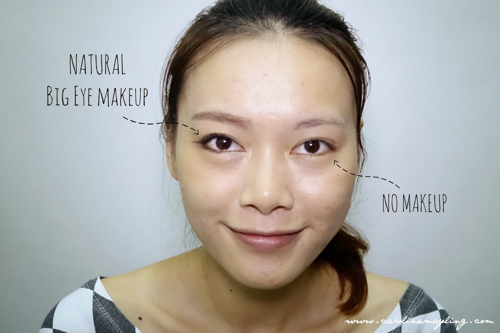 Basic Daily BIG EYE Makeup Tutorial - carolinemayling