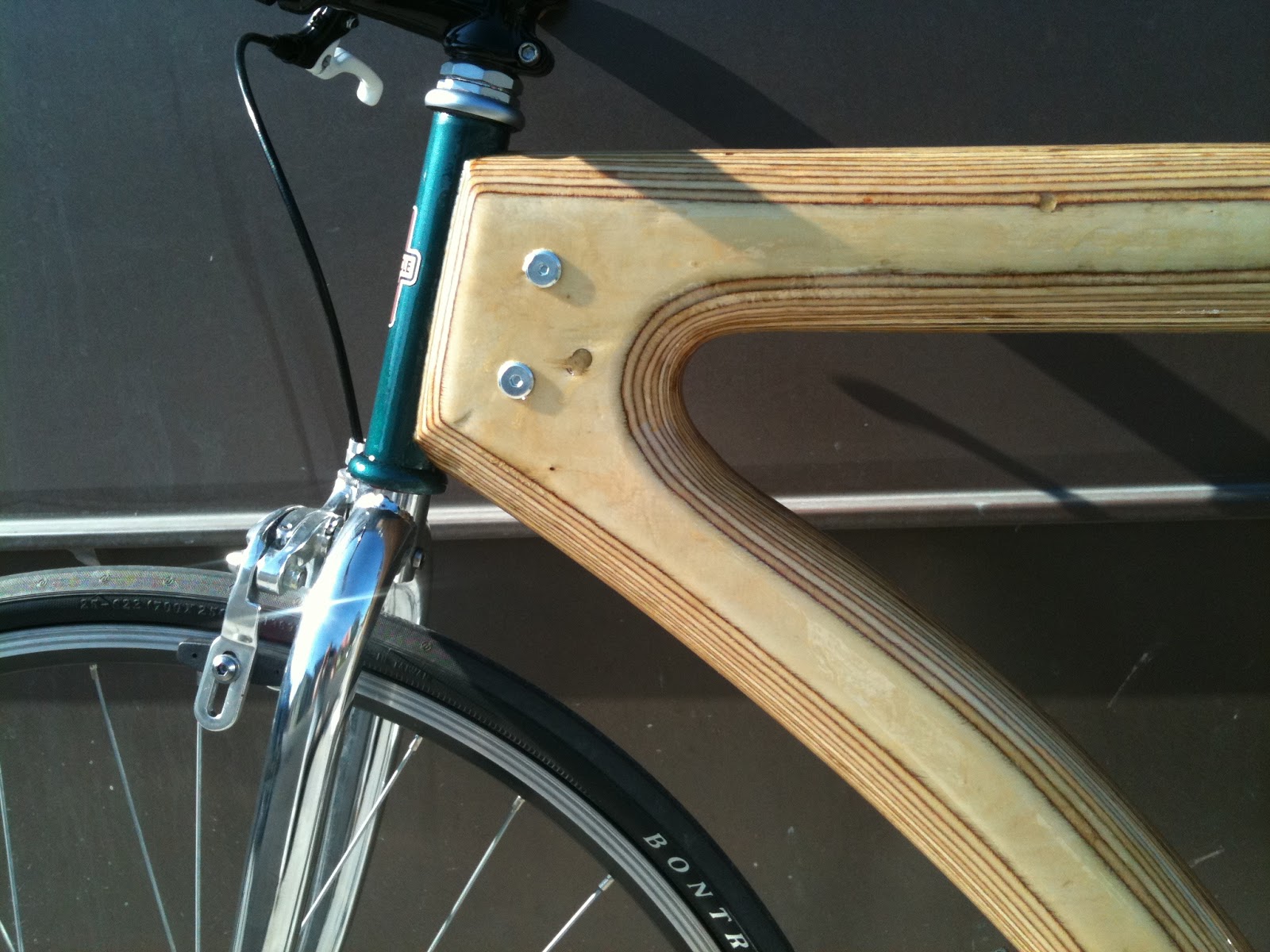 Building a wooden bike.