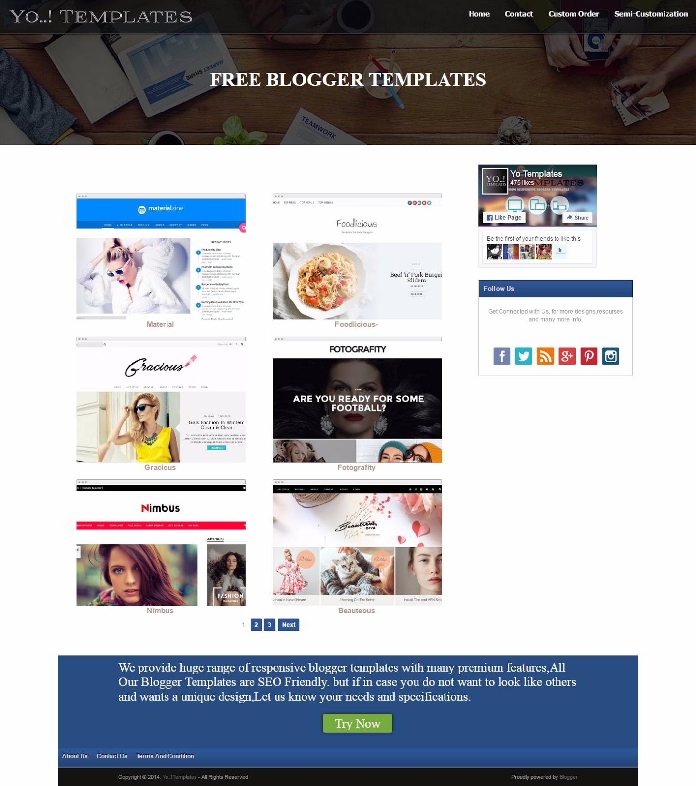Cuatro sitios web para descargar plantillas gratis para blogger ...