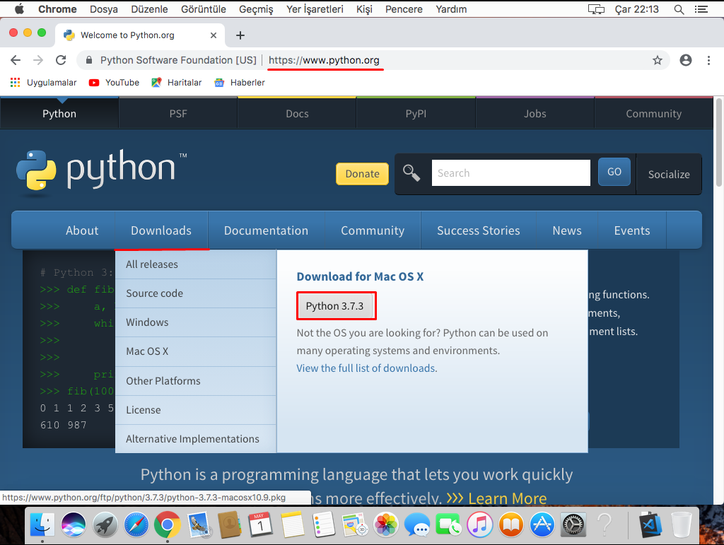 Python Kurulum - OSx - Mustafa Sabri OĞUZ