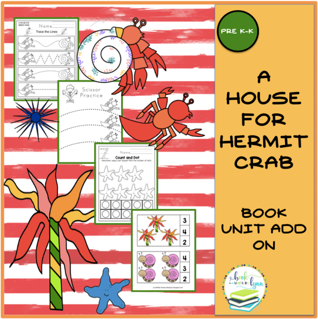 A HOUSE FOR HERMIT CRAB BOOK UNIT ADD ON ~ Book Units by Lynn