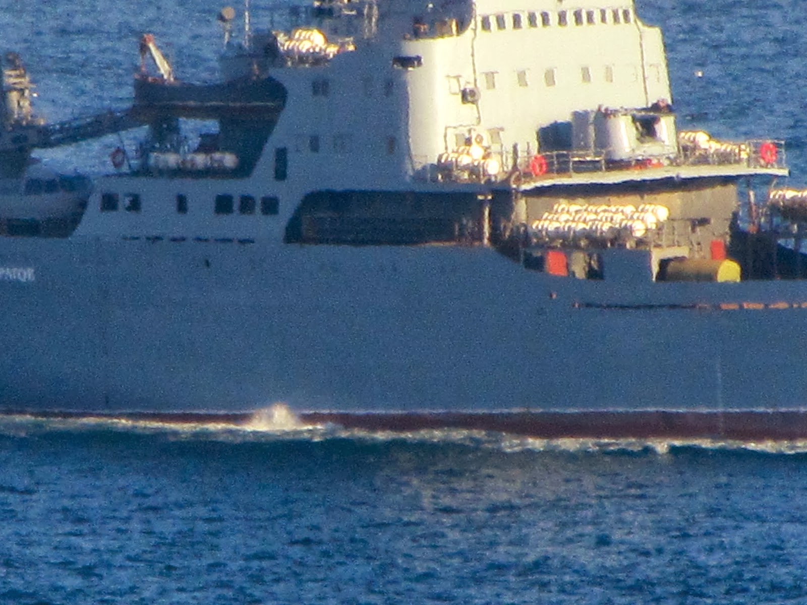 WARSHIPS ON THE BOSPHORUS: 150 SARATOV, Alligator class large landing ship