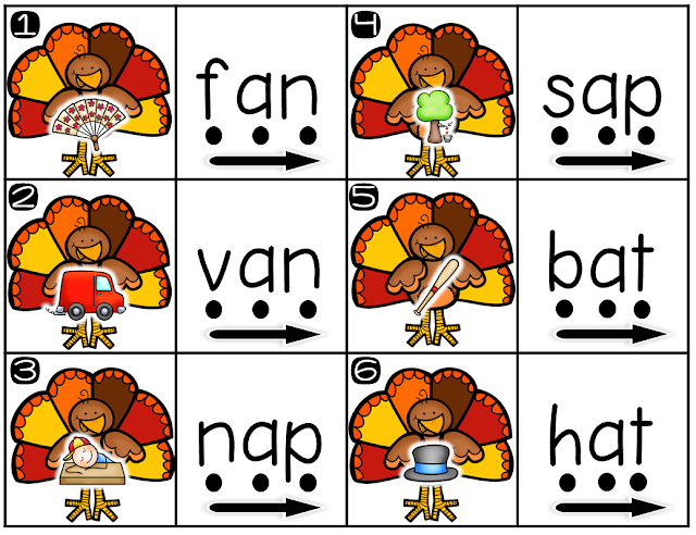 Kinder Tribe: Thanksgiving CVC Freebie