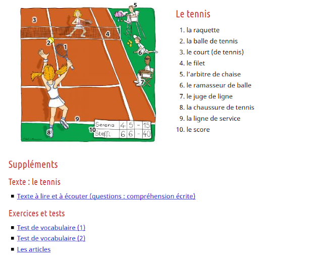 TICs en FLE: Ressources pour travailler les sports en FLE