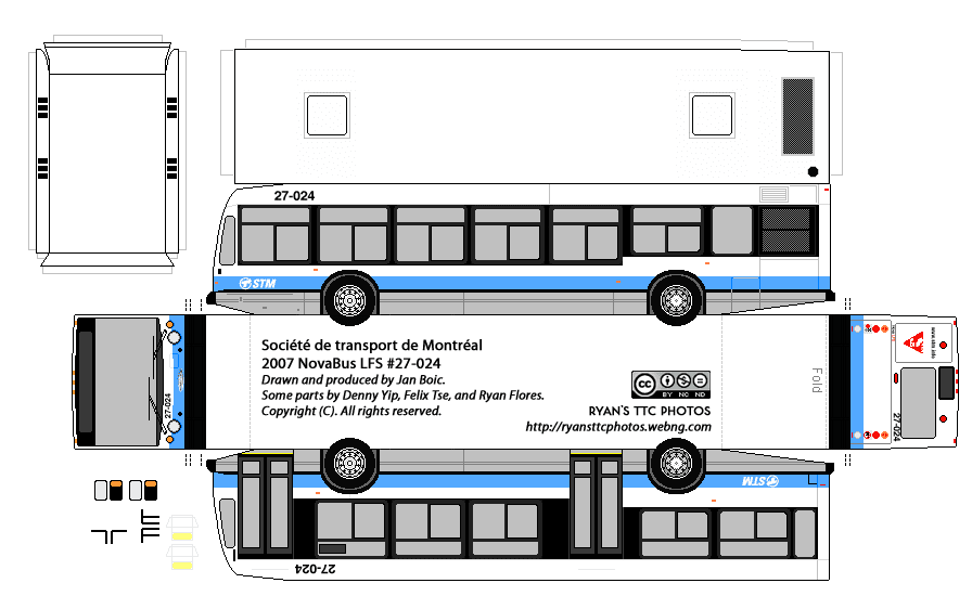 SP. Papel Modelismo: PaperCraft - PaperBus 2007 NovaBus LFS - Société ...